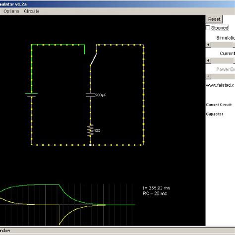 Graph Of Voltage As A Function Of Time Over The Capacitor Download