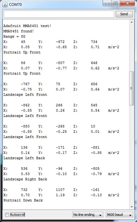 Mma845x Arduino подключение к Arduino