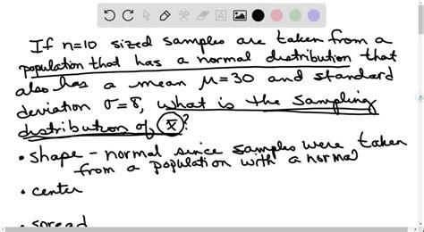 solved a simple random sample of size n 10 is obtained from a