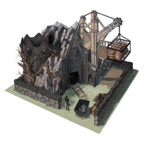 Artstation Mine Concept Art