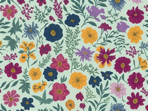 A Mesmerizing Display Of Abstract Floral Patterns Stock Illustration