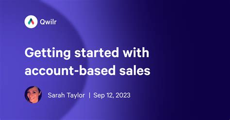 Getting Started With Account Based Sales