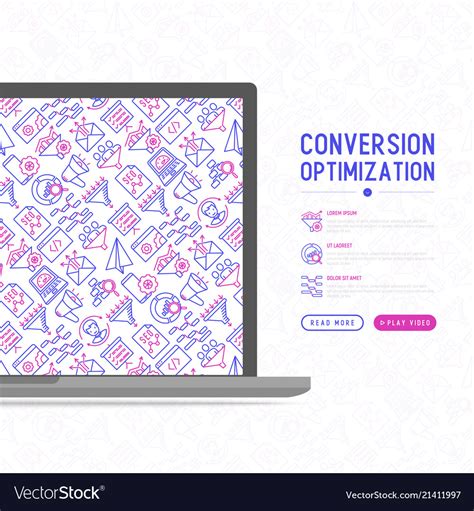 Conversion Optimization Concept Royalty Free Vector Image