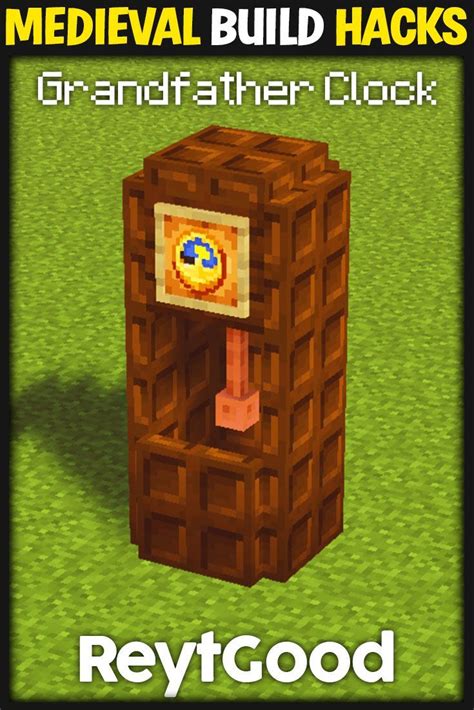 Minecraft Medieval Grandfather Clock