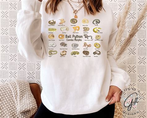 Ball Python Morph Combo Sweatshirt Ball Python Morphs Shirt Ball