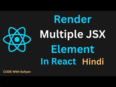 How To Render Multiple Elements In React JS In Hindi React JS Tutorial In Hindi YouTube