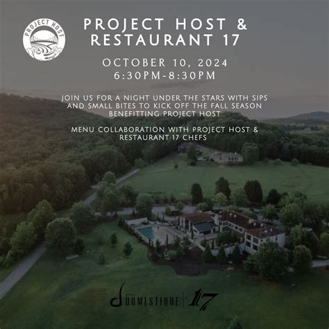 Special Event Page — Project Host