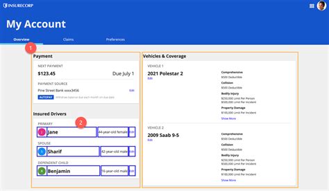 Dashboard Interface Example Displaying A Side By Side Layout Within A