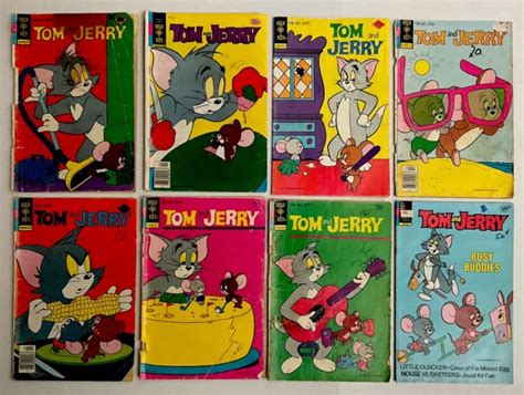 8 X Gold Key Tom And Jerry Comic Books 1970s Eur 1806 Picclick Fr