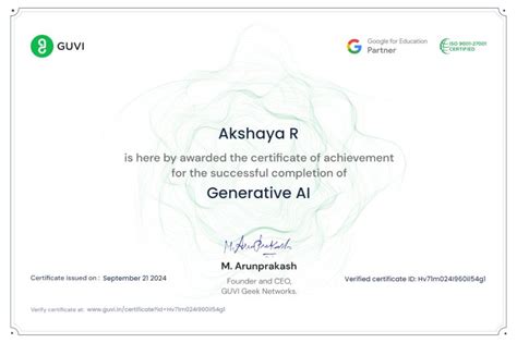 Akshaya Raguraman On Linkedin Generativeai Python Guvi