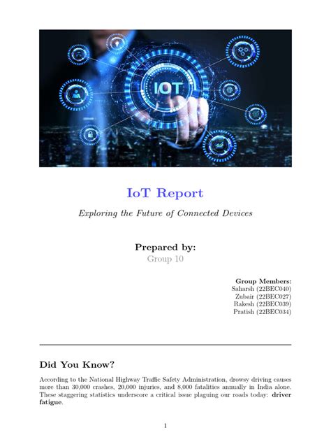 Iot Report Pdf Computer Science Computer Engineering