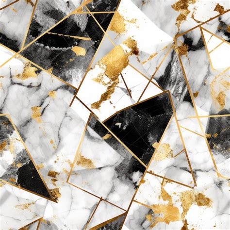 Premium Ai Image Marble Wallpaper With A Gold Leaf Pattern