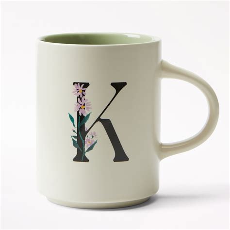 Floral Monogram Mug