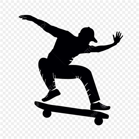 Skateboarder Silhouette Clip Art