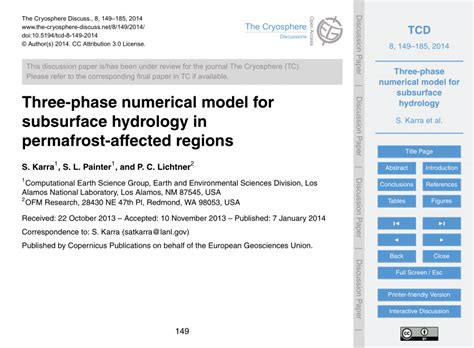 pdf three phase numerical model for subsurface hydrology in
