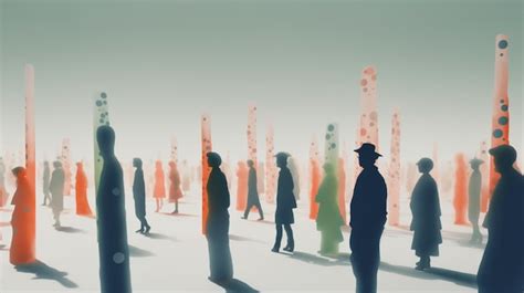 Un Grupo De Personas Se Para En Una Fila Una De Las Cuales Dice La Palabra En La Parte