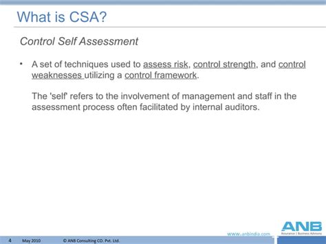 Control Self Assessment Pps Business Business And Finance
