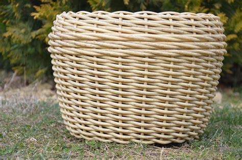 ᐉ Кашпо для рослин з штучного ротангу 5 л Світле дерево 11717486 • Краща ціна в Києві Україні