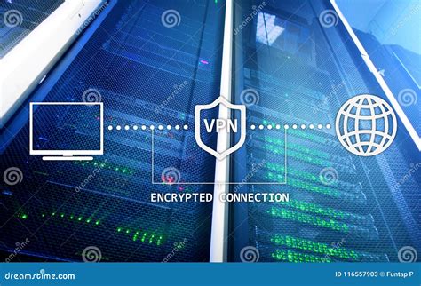 Virtual Private Network Vpn Data Encryption Ip Substitute Stock
