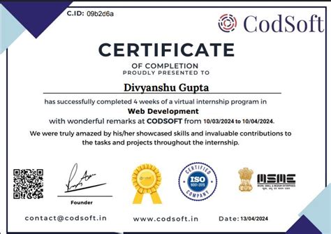 divyanshu gupta on linkedin webdevelopment codsoft internship 2024
