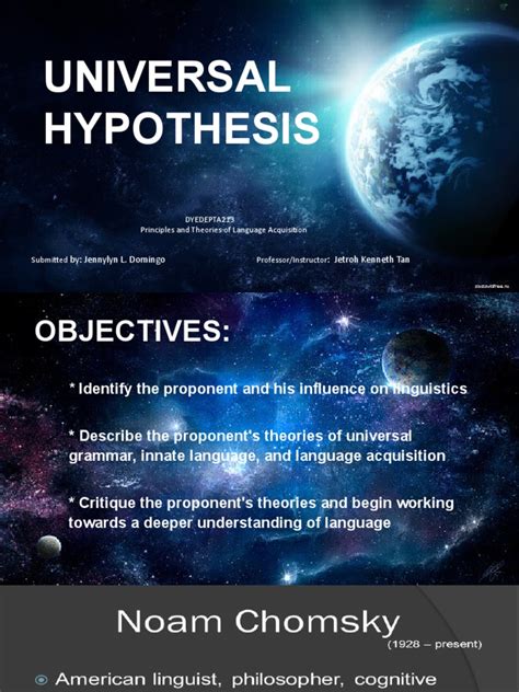 Universal Hypothesis Pdf