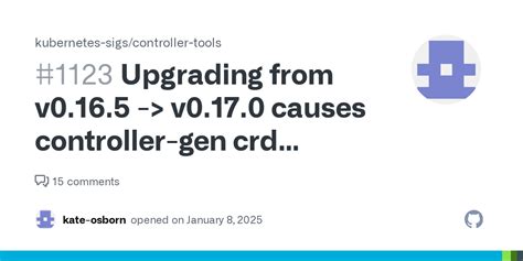 Upgrading From V V Causes Controller Gen Crd Generator To Panic Issue