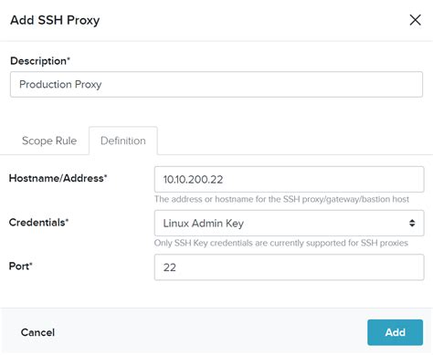 Managing Ssh Proxies Buttonwood Help Centre