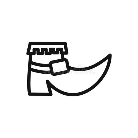 Leprechaun Boot Icon Linear Vector Graphics Sign Stock Illustration Illustration Of Ireland