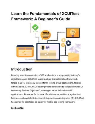 Learn The Fundamentals Of XCUITest Framework A Beginner S Guide Pdf
