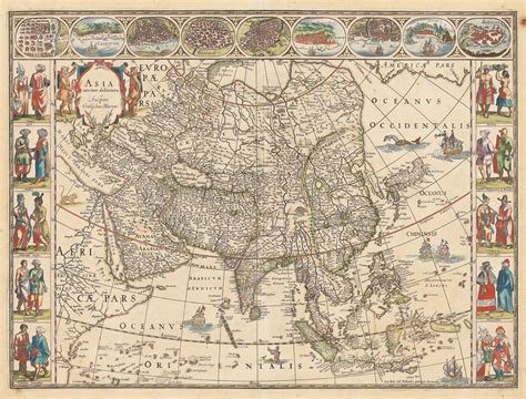 Ancient Map Of Asia Old Map Of Central Asia And The Indian Frontier