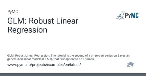 GLM Robust Linear Regression PyMC Example Gallery