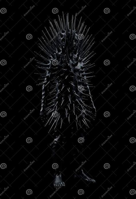 Metallic Spiked Robot Design Stock Illustration Illustration Of Structural Armor 354695206