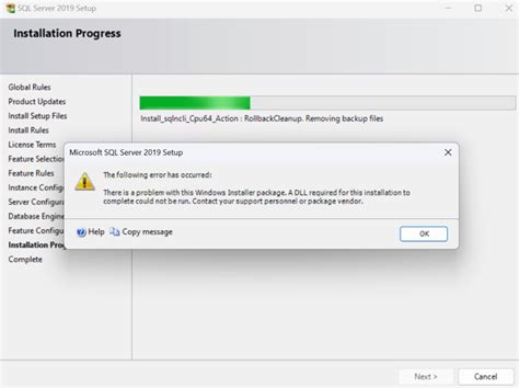 Troubleshooting SQL Server Installation Error There Is A Problem With