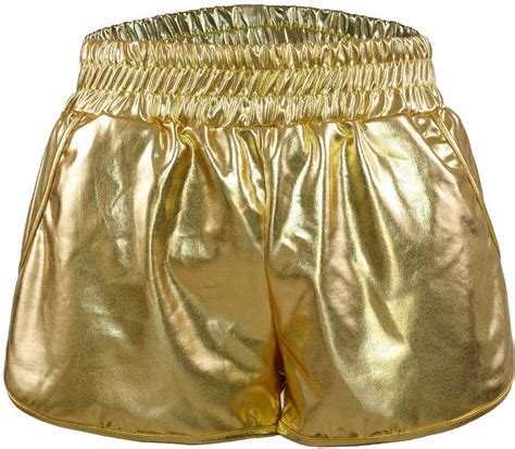 Korte Broek Metallic Goud Kopen Carnavalsland Nl