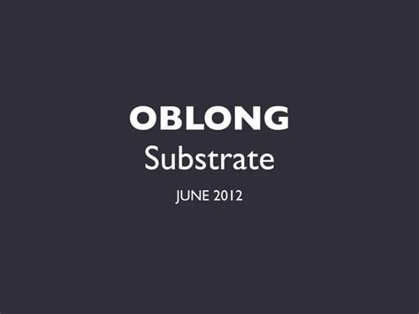 Substrate Ppt