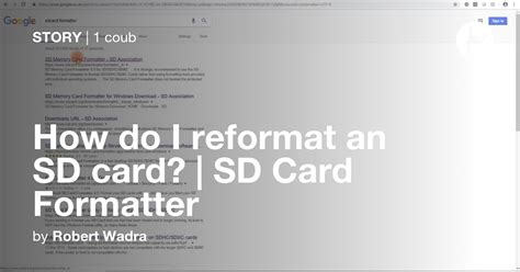 How Do I Reformat An SD Card SD Card Formatter Coub