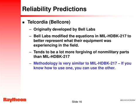 Ppt Reliability Predictions Powerpoint Presentation Free Download