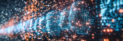 Premium Photo Networked Future Blue Digital Patterns Representing The