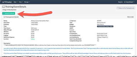 Add A Certificate To A Past Event Pstracker