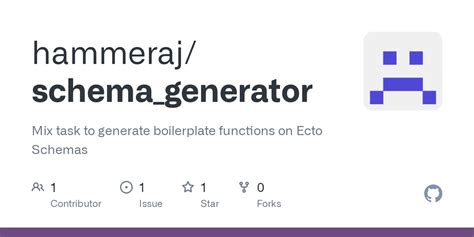 Github Hammerajschemagenerator Mix Task To Generate Boilerplate Functions On Ecto Schemas