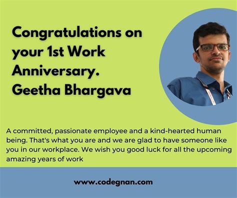 Codegnan Happy Work Anniversary