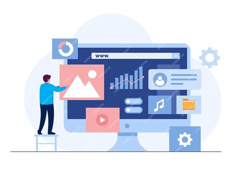 Premium Vector Web Design Ui Ux And Programmer With Computer Software