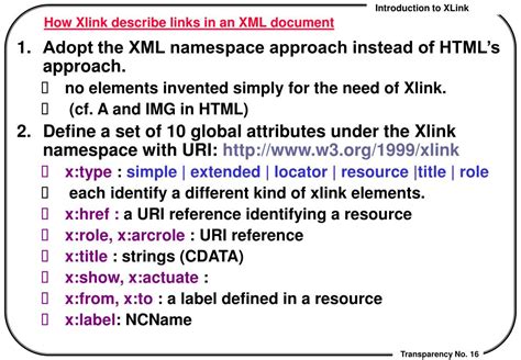 PPT Introduction To XML Linking Language XLink PowerPoint Presentation ID