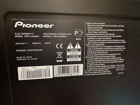 Pioneer Pdp Lx5090h 50 Zoll Plasma Tv Kaufen Auf Ricardo