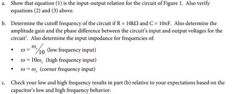 Solved In This Lab Assignment We Will Measure The Frequency Chegg