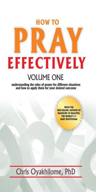 How To Pray Effectively Vol 1 By Pastor Chris Oyakhilome Phd Ebook