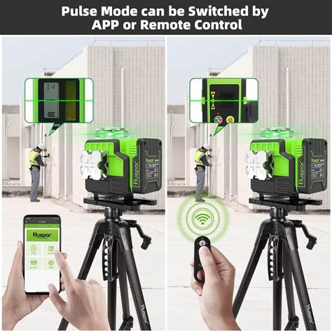 Huepar 4x360° Laser Level Self Leveling 4d Green Beam Bluetooth Connectivity Laser Tool 360