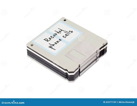 Floppy Disk Technology From The Past Isolated On White Stock Image Image Of White Data