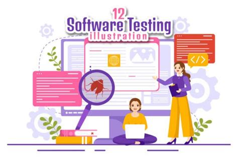 12 Software Testing Vector Illustration Graphic By Denayunecf · Creative Fabrica
