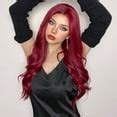Righton Long Wavy Red Wigs Red Wigs For Women Natural Synthetic Hair